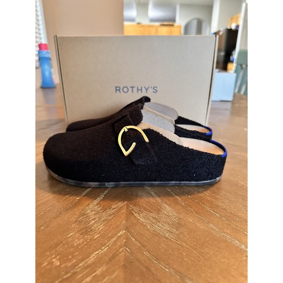 Rothy's | Shoes | Rothys The Buckle Clog Soft Black Size 8 | Poshmark